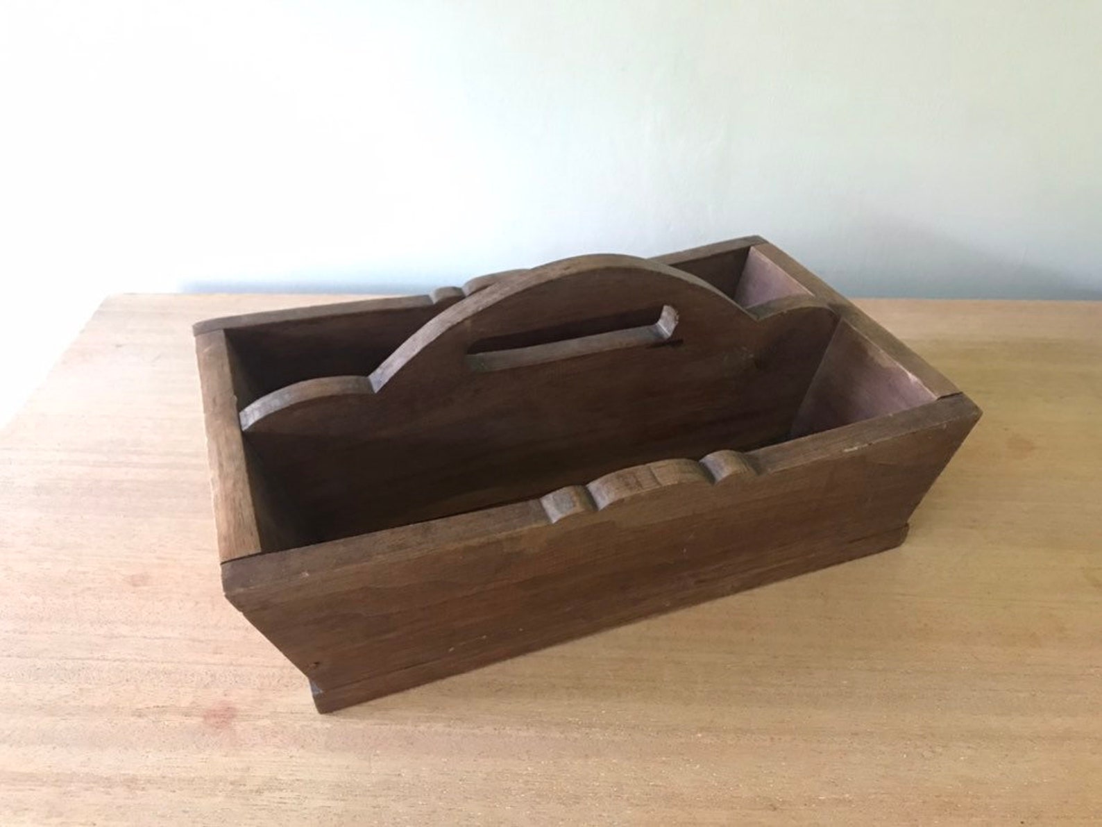 Rustic Wood Tote Wooden Tote With Horseshoe Handles | Etsy
