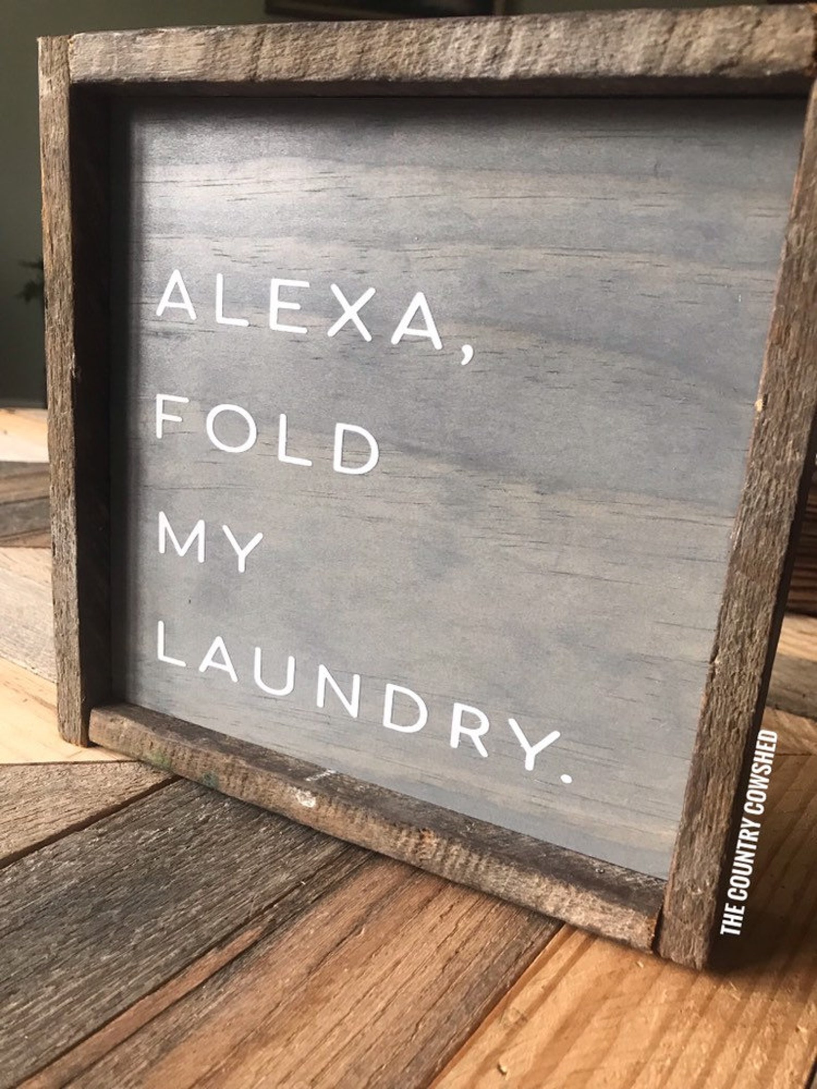 Alexa Sign Alexa Fold My Laundry Laundry Sign Laundry Wall | Etsy