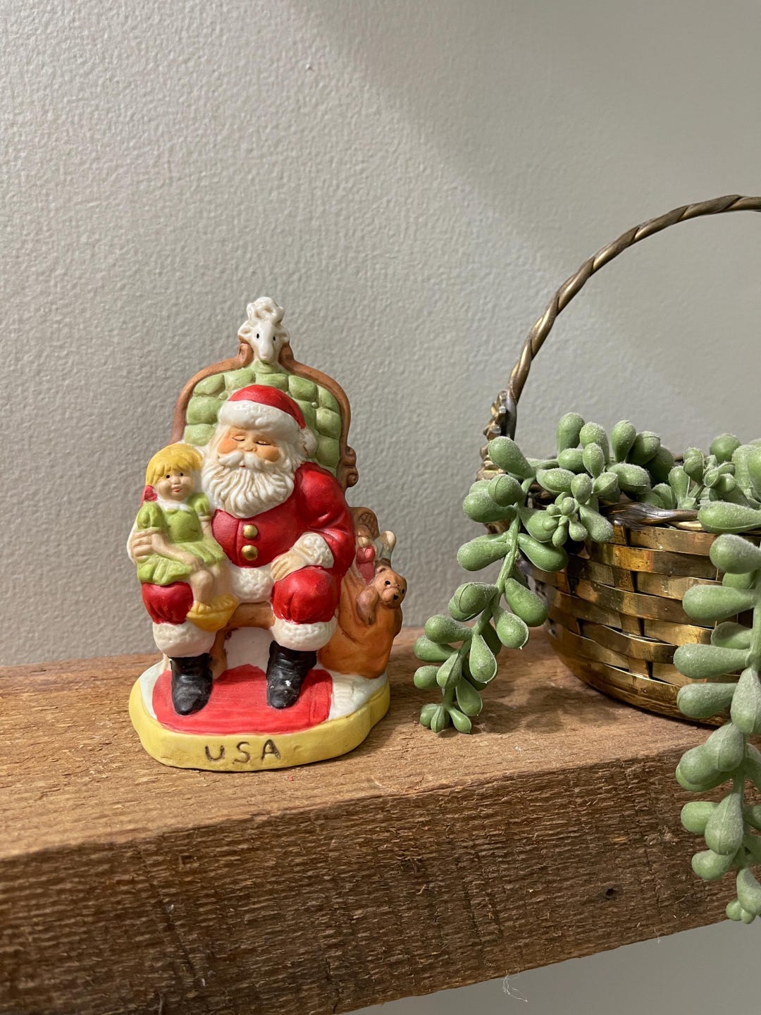 Santa of the Nations, Vintage Santa Figurine, Ceramic Figurine USA ...