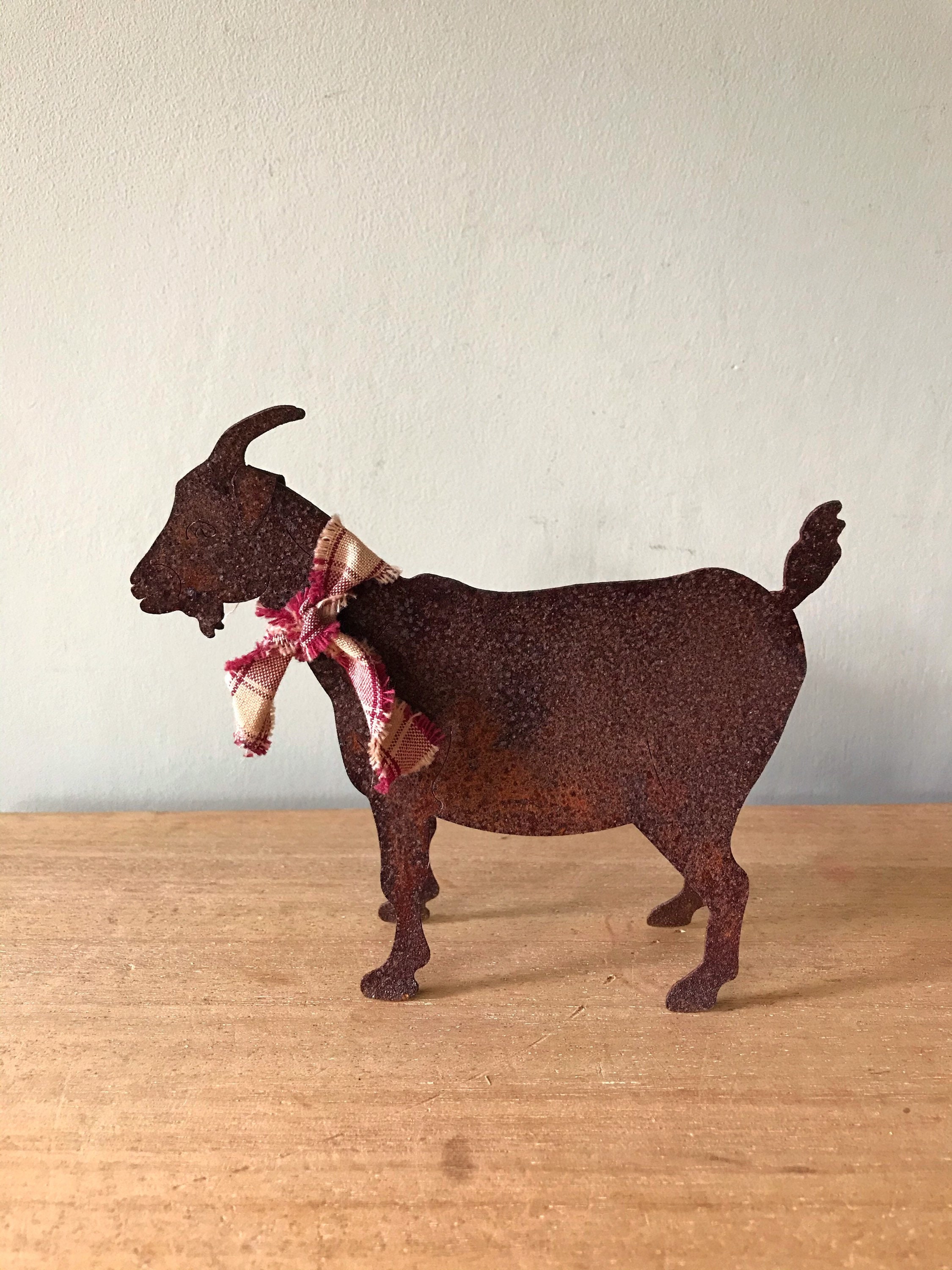Rusty Goat Goat Decor Medium Rusty Metal Goat Rusty Metal | Etsy