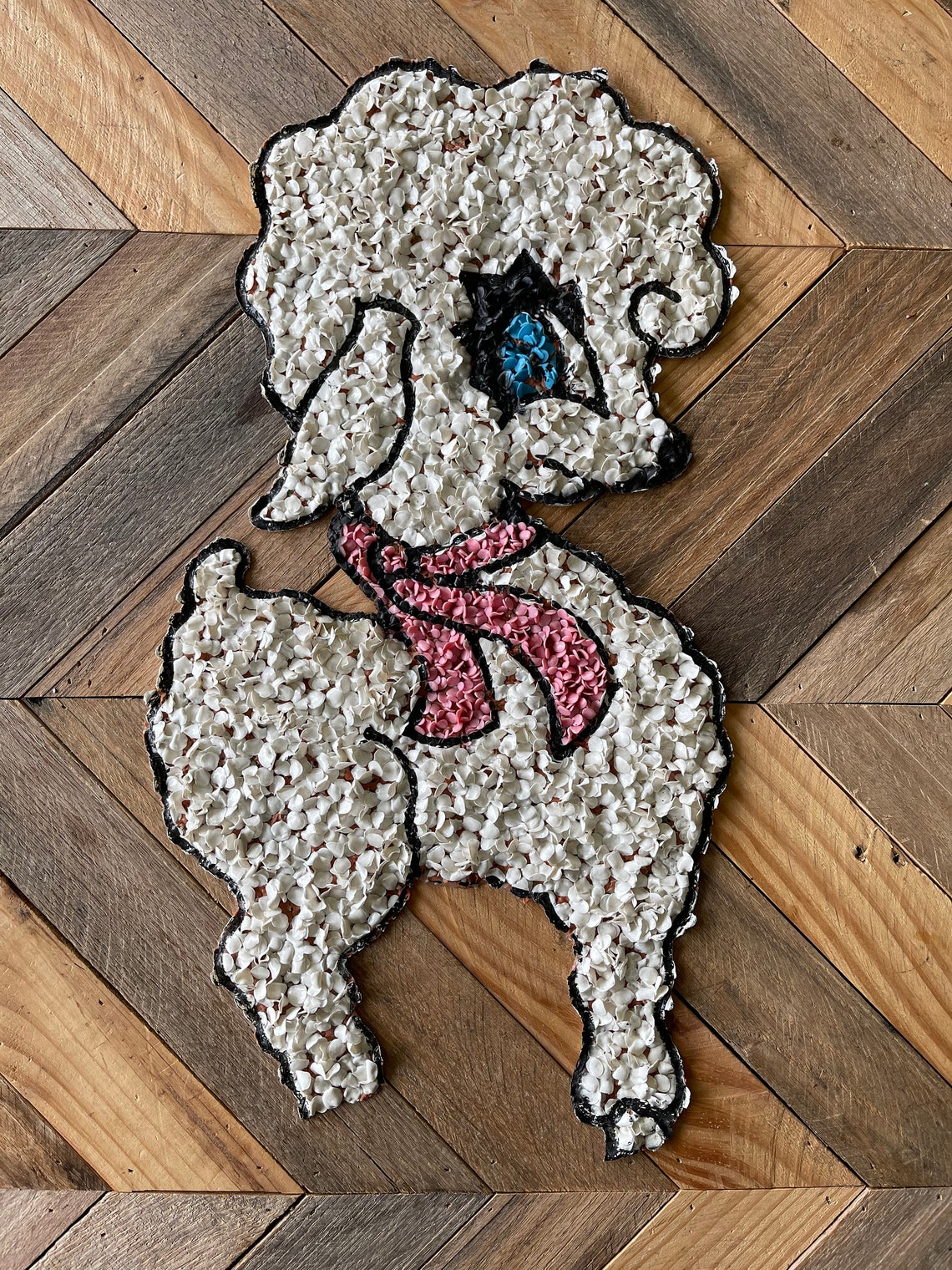 Lamb Popcorn Decoration, Popcorn Lamb, Vintage Door Decorations, Melted ...