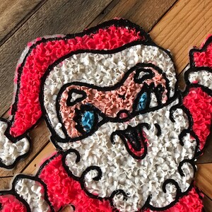 Small Vintage Santa Popcorn, Vintage Door Decorations, Popcorn Santa ...