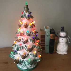 Vintage Ceramic Christmas Tree, Musical Ceramic Tree, Old Ceramic ...