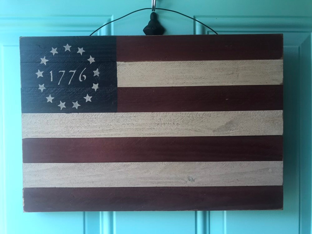 Wooden American Flag, Rustic Flag, Wooden Flag, Betsy Ross Flag ...