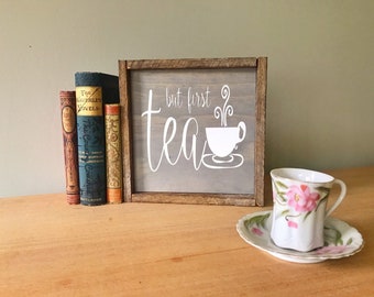 Wooden Tea Sign - Etsy