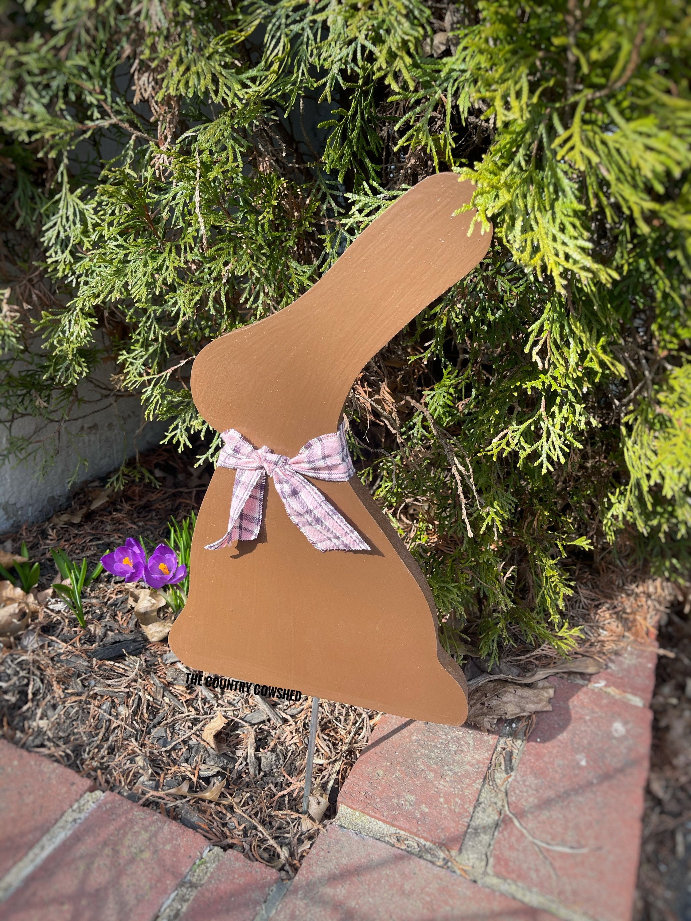 Bunny and Easter Egg Stake Egg Garden Stake Spring Yard - Etsy