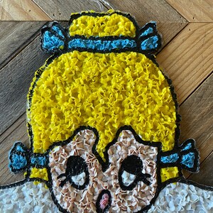 Vintage Plastic Popcorn Vintage Door Decorations Melted Plastic Popcorn ...