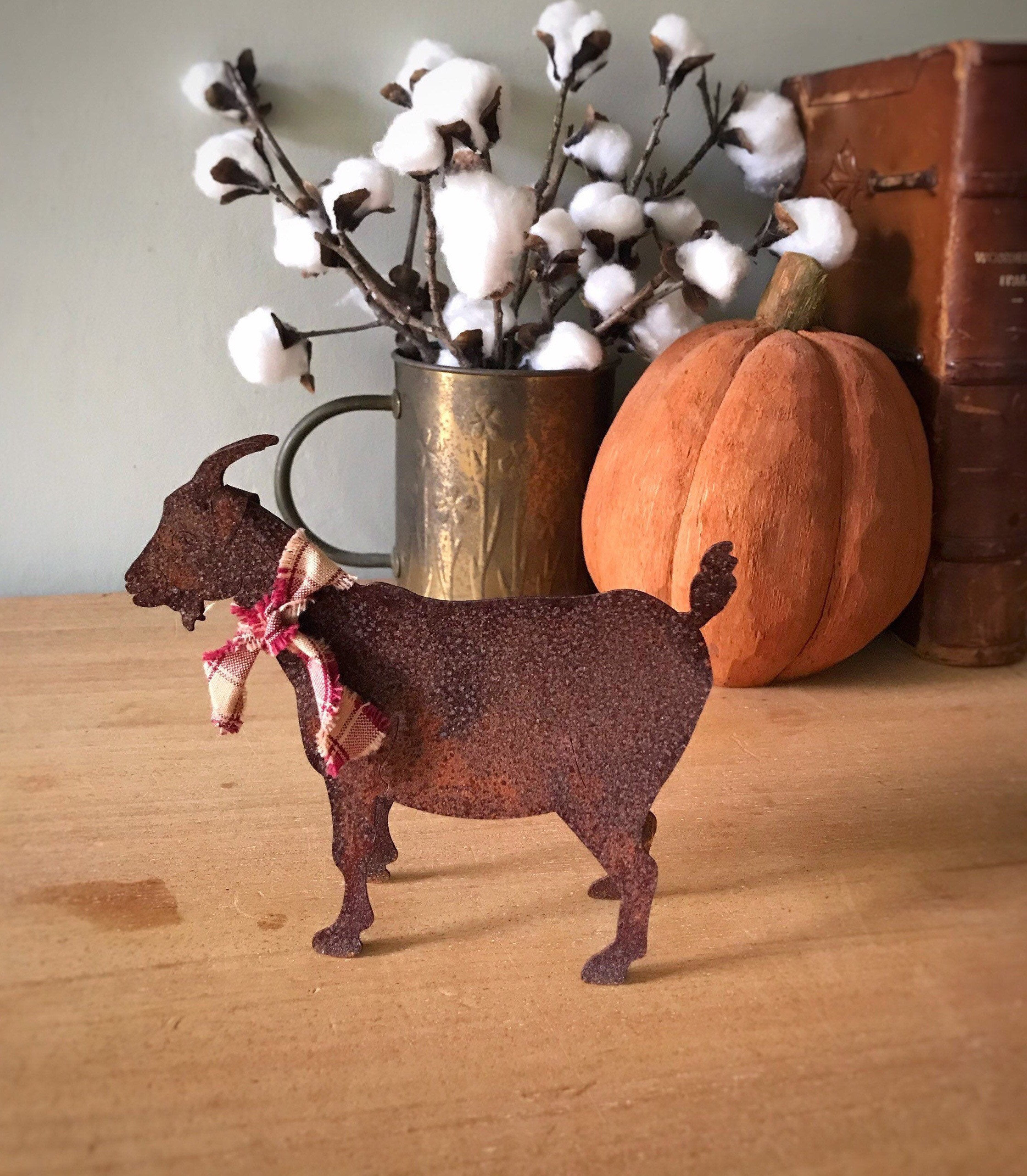 Rusty Goat Goat Decor Medium Rusty Metal Goat Rusty Metal | Etsy