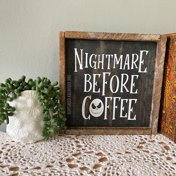 Wooden Coffee Sign - Etsy