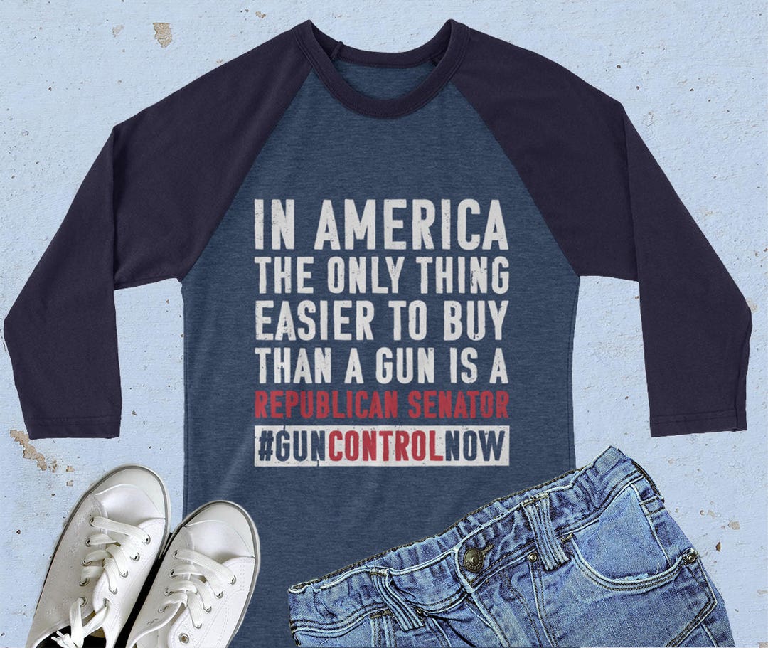 Anti Gun Shirt : Gun Reform Shirt, Raglan Baseball, Anti-gun T Shirt ...