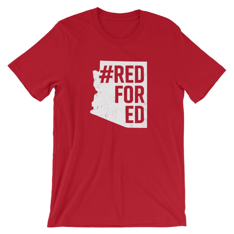 Arizona Red for Ed T-Shirt Distressed : Arizona Teacher Shirt | Etsy