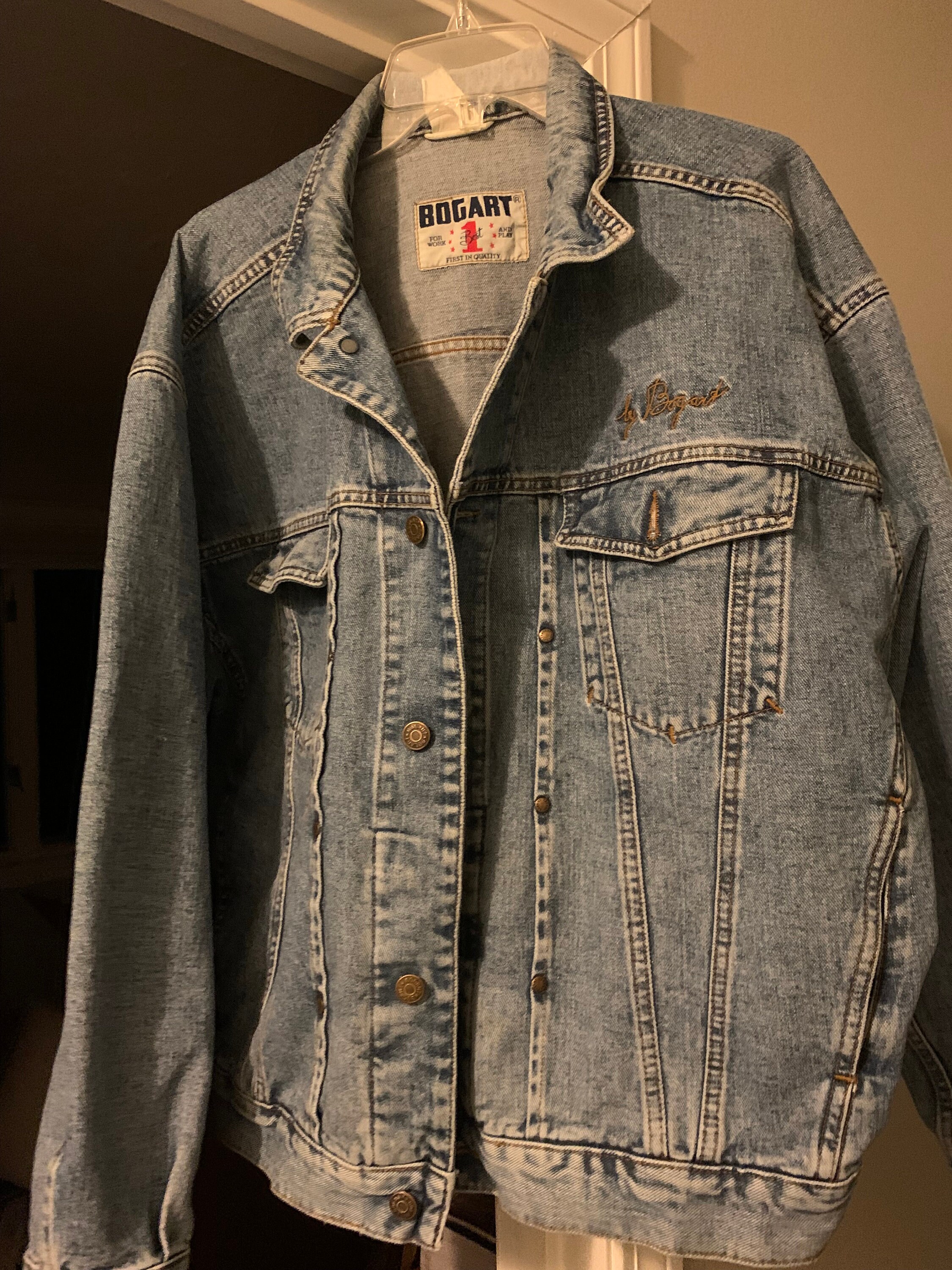 VERY RARE Vintage Bogart One Buffalo Denim Jacket 100% Baumwolle Cotton ...