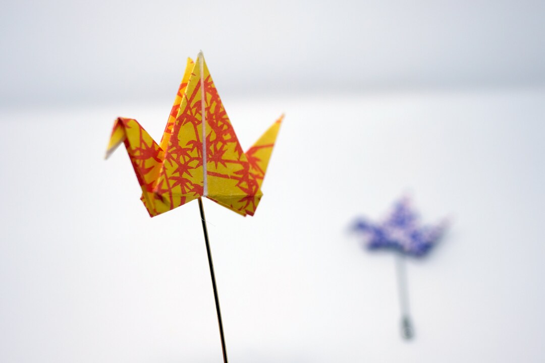 Paper Crane Lapel Pins - Etsy