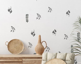 Floral Vine Wall Decal Wall Fabric Vinyl Decal Removable - Etsy