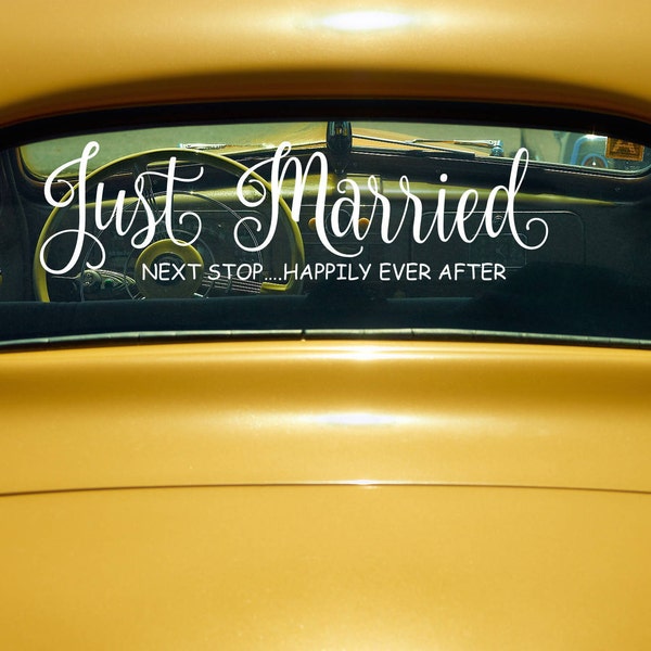 Married Car Decal - Etsy