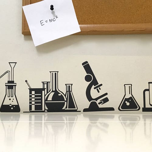 Chemistry Decal Set / Chemistry Wall Art Science Decal - Etsy