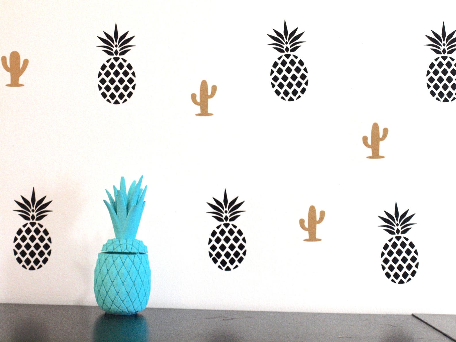 Pineapple Decals/ Wall Decal/ Boho Wall Decals/ Pineapple - Etsy