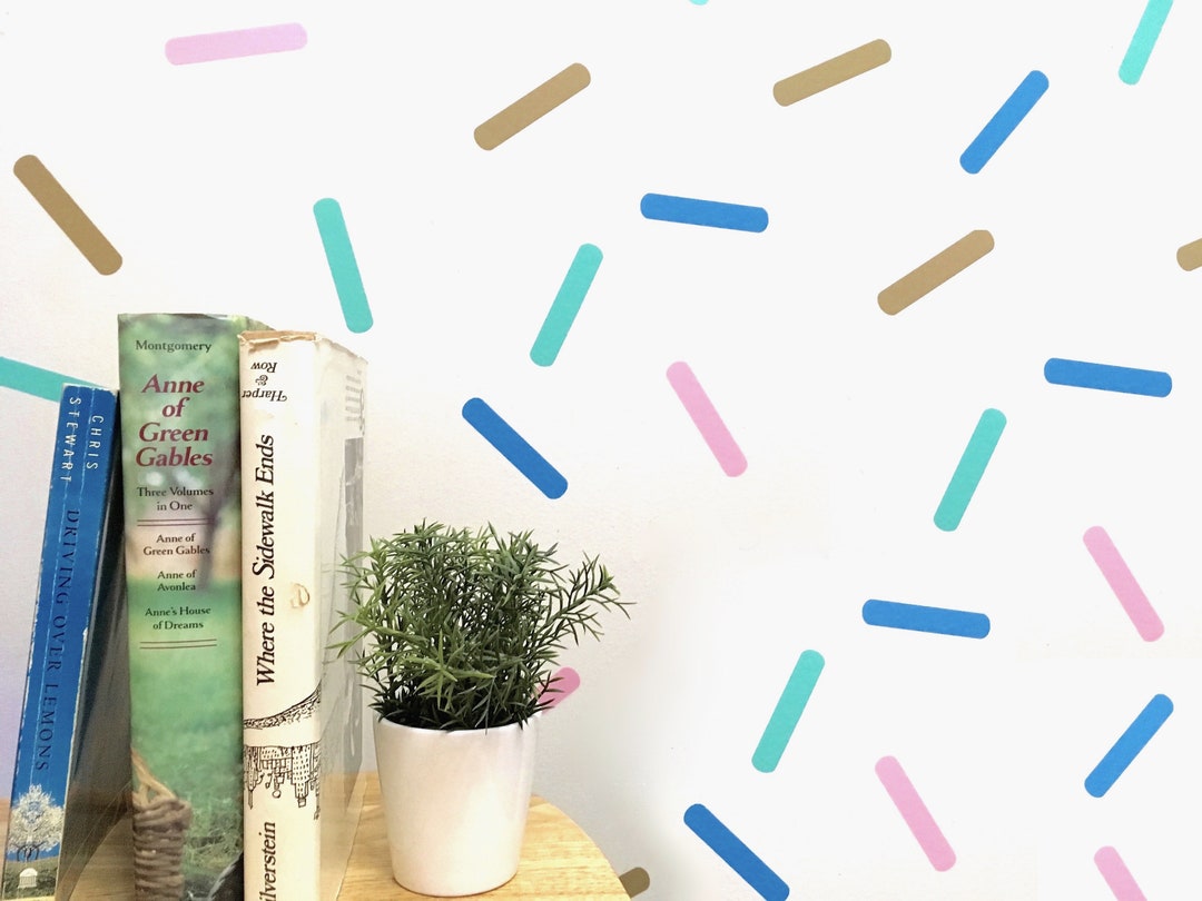 Sprinkle Wall Decals/ Confetti Wall Decal Set/ Vinyl Wall Decals ...