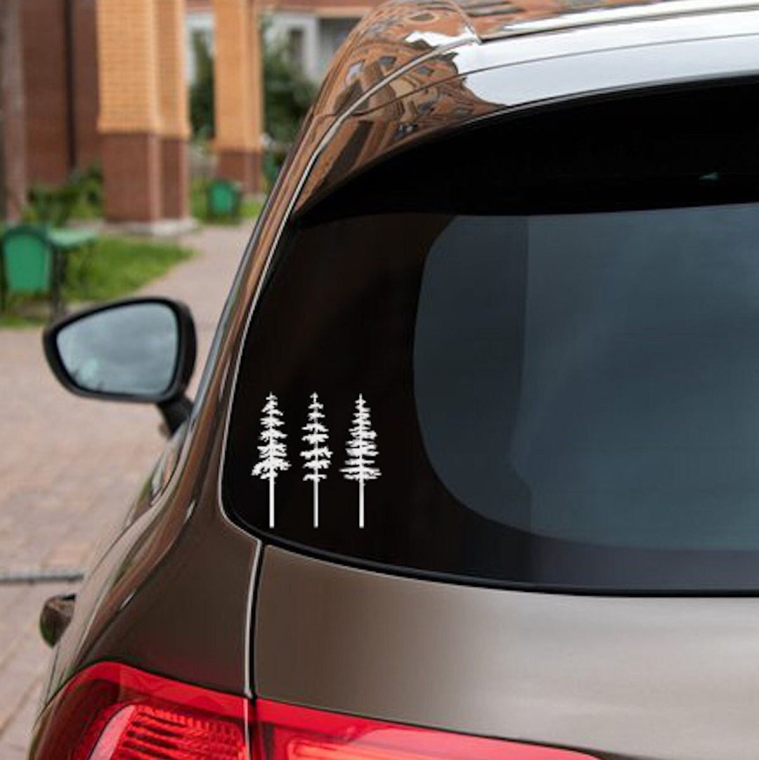 Sitka Trees Car Decal/ Car Decal/ Nature Decal/ Car Sticker/ Boho Car ...
