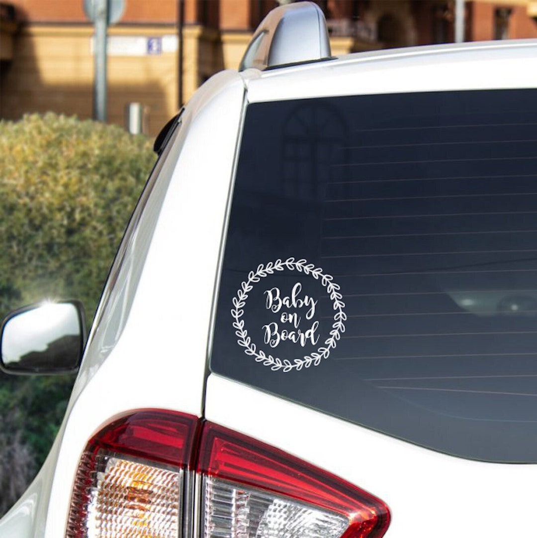 Baby on Board Car Decal/ Car Decal/ Baby Car Decal/ Car Sticker/ Boho ...