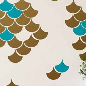 Mermaid Wall Decals/ Mermaid Vinyl Decals/ Nursery Wall Decals/ Modern ...