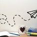 Paper Airplane Wall Sticker/ Paper Plane Wall Decal/ Office - Etsy