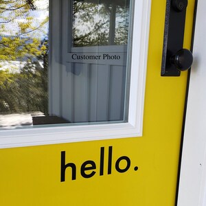 Hello Door Decal/ Hello Wall Decal/ Vinyl Decal for Front Door/ Hello ...