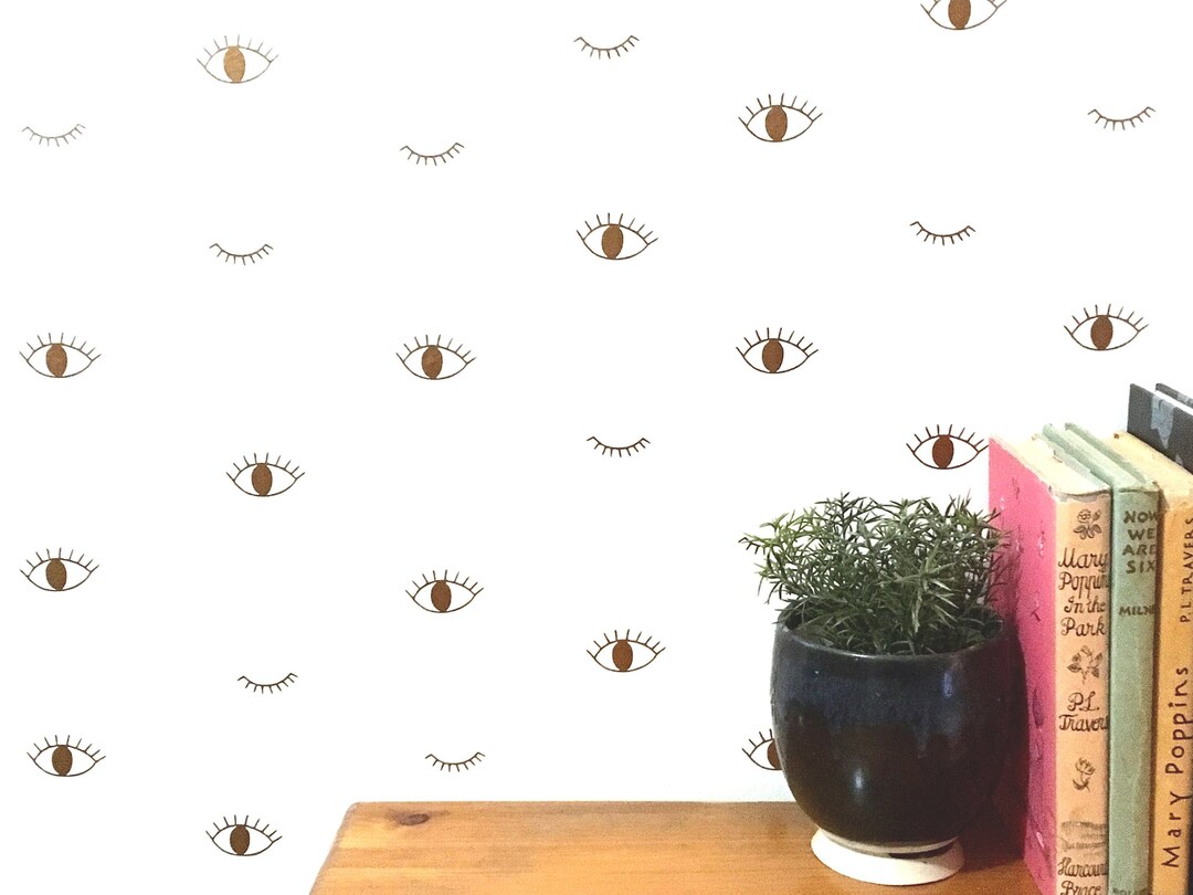 Eye Wall Decals/ Vinyl Wall Decals/ Eyelash Wall Decals/ Wall Decals ...