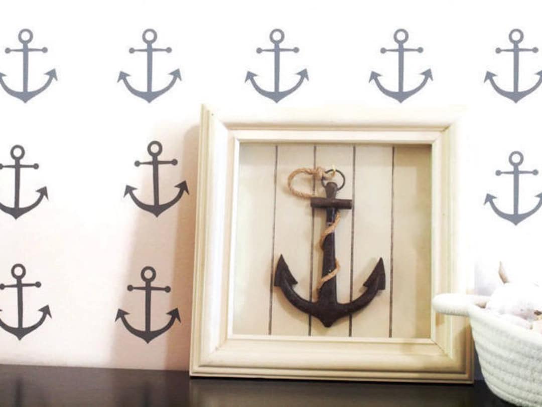 Nautical Decor/ Anchor Decor/ Anchor Wall Decal/ Nautical Wall Decals ...