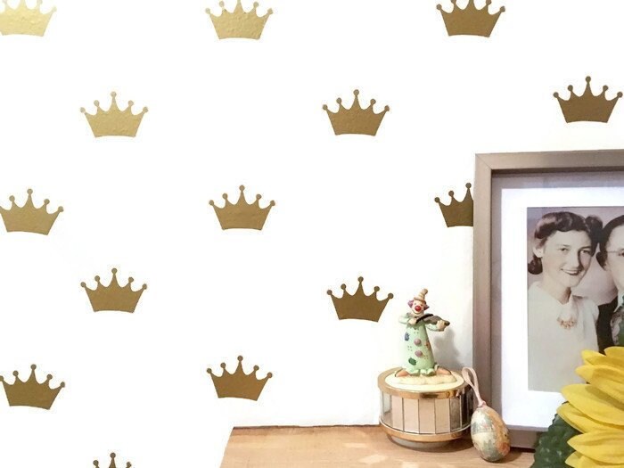 Crown Decals/ Princess Crown Decals/ Vinyl Wall Decal/ Crown | Etsy