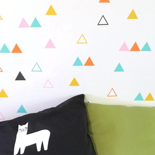Triangle Wall Decal - Etsy