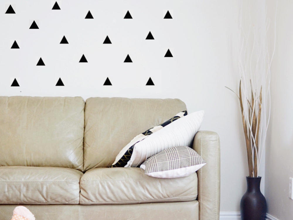 Triangle Wall Decal Set/ Triangle Stickers/ Wall Decal | Etsy