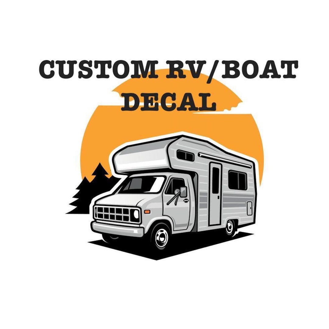 Custom RV Decal: Personalized Trailer, Motor Home, Boat Stickers - Etsy ...