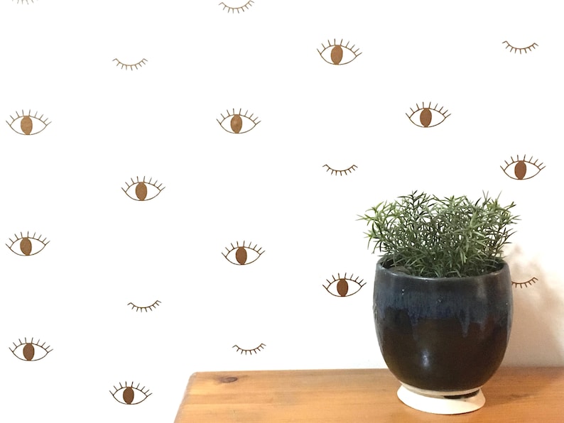 Eye Wall Decals/ Vinyl Wall Decals/ Eyelash Wall Decals/ Wall Decals ...