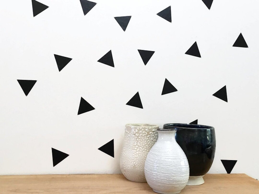 Triangle Wall Decal Set/ Triangle Stickers/ Wall Decal Triangle/ Modern ...
