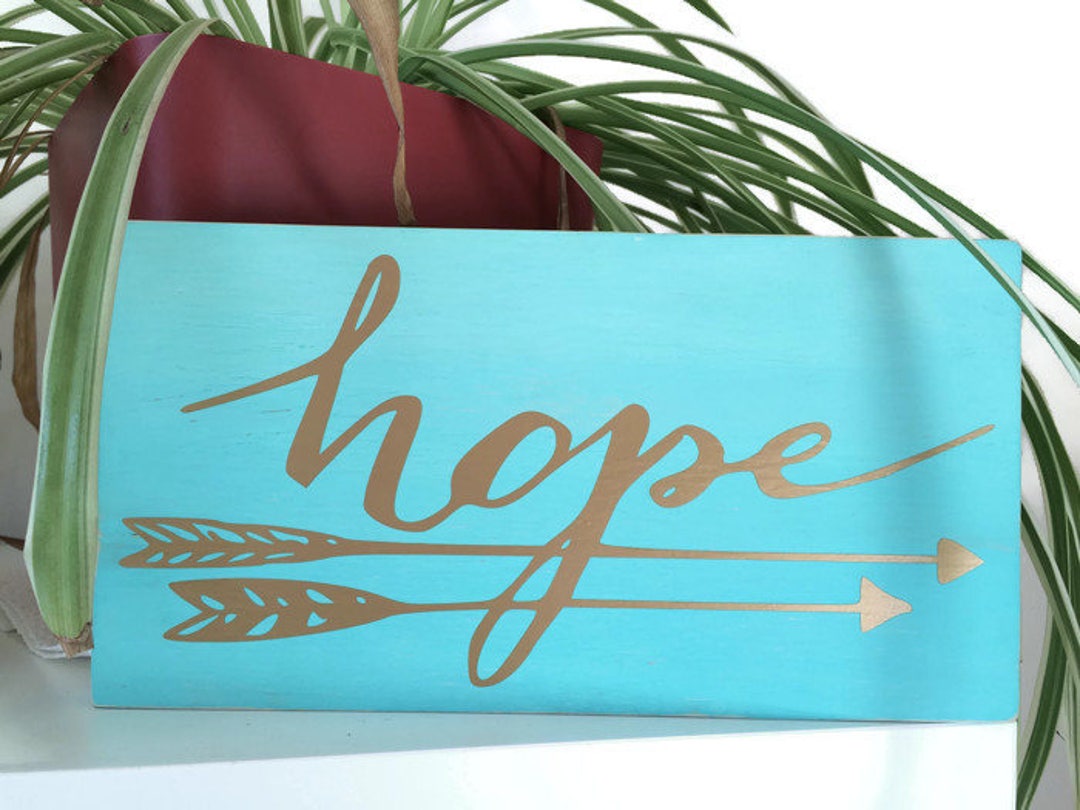 Arrow Wall Decor/ Vinyl Wall Decal/ Wall Decal/ Wall Art/ Hope/ Vinyl ...