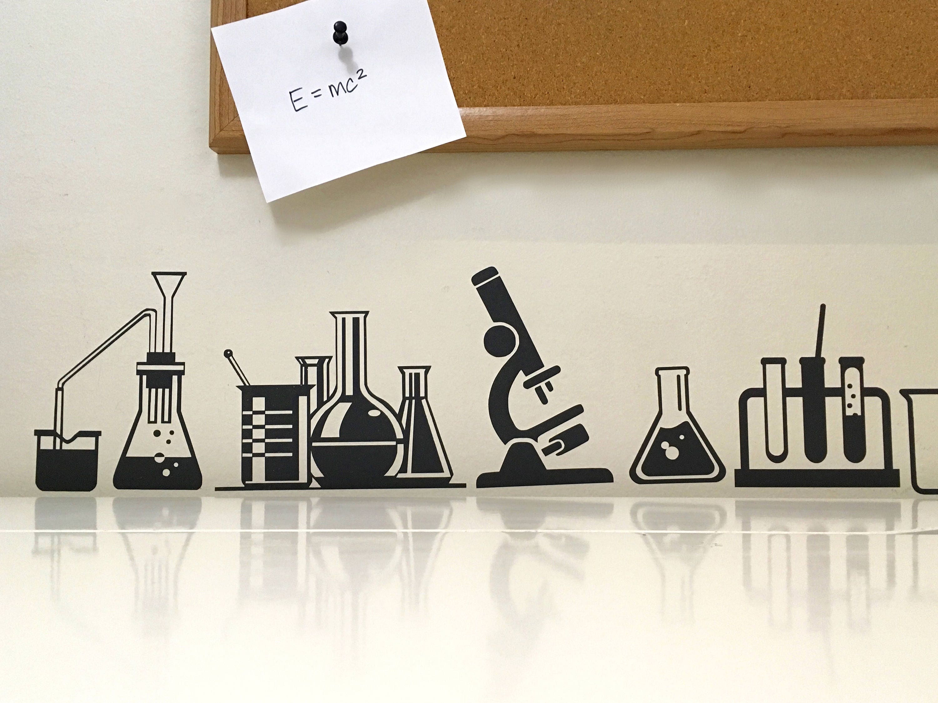 Chemistry Wall Decal Set: Science Classroom Decor, Removable Vinyl Art ...
