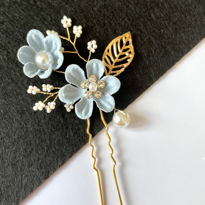 Blue Hair Pin - Etsy