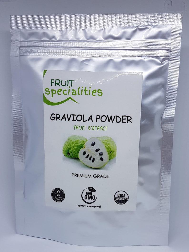 Graviola (soursop) FRUIT Powder, Annona, Muricata, Guanabana, 100% ...