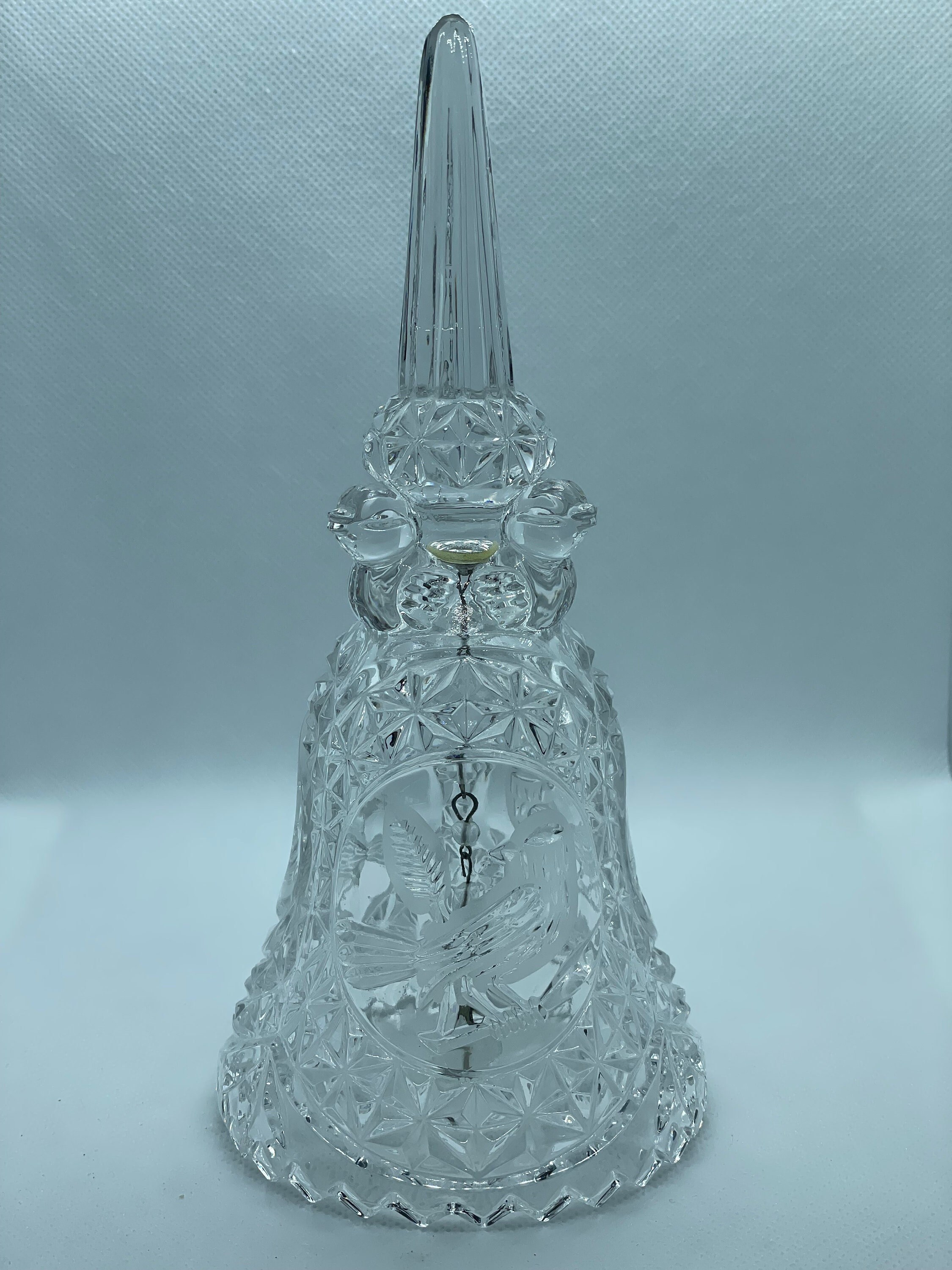 Hofbauer 1984 Lead Crystal Bird Bell - Etsy