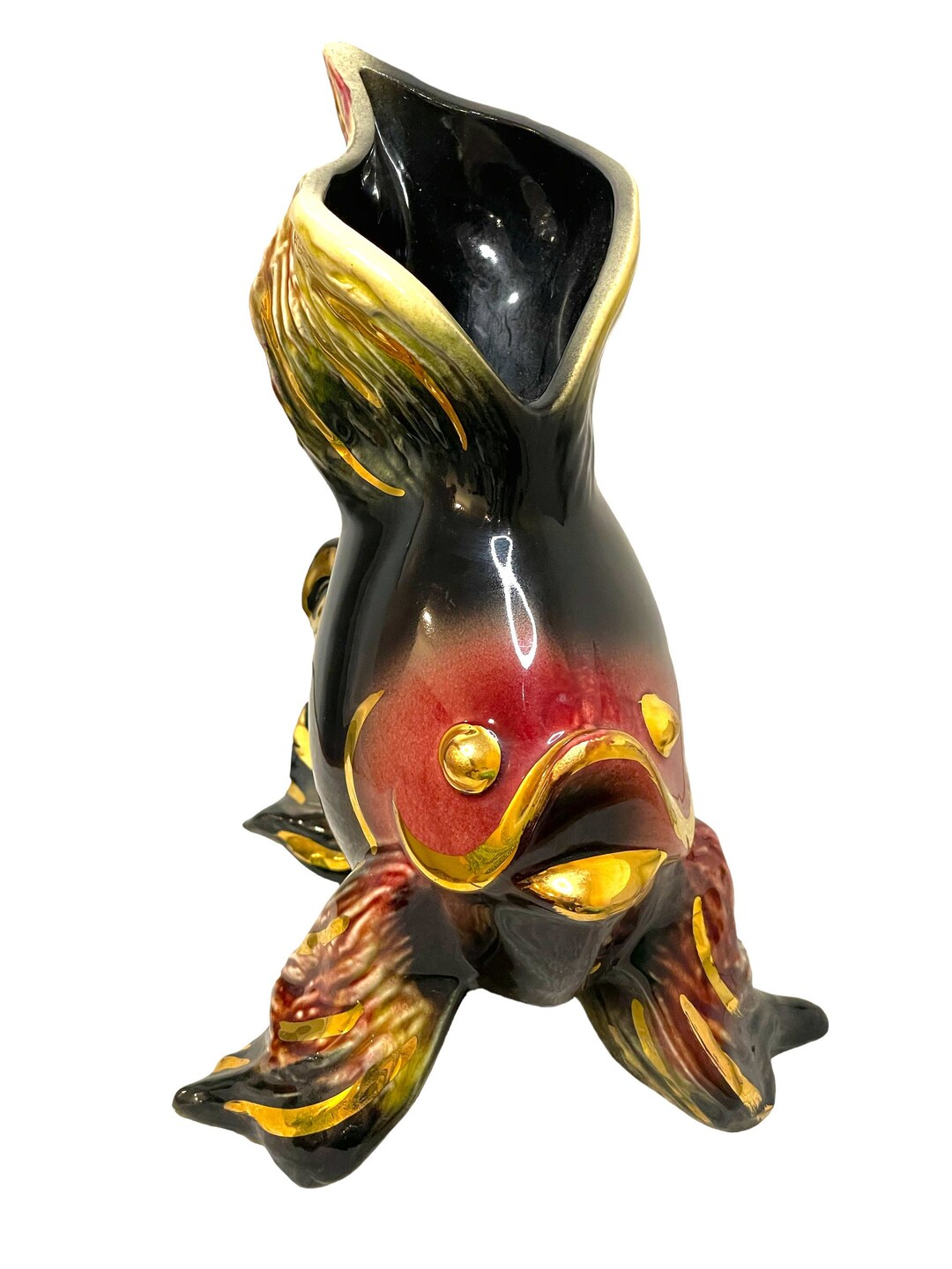 Hull ebb Tide Fish Vase - Etsy