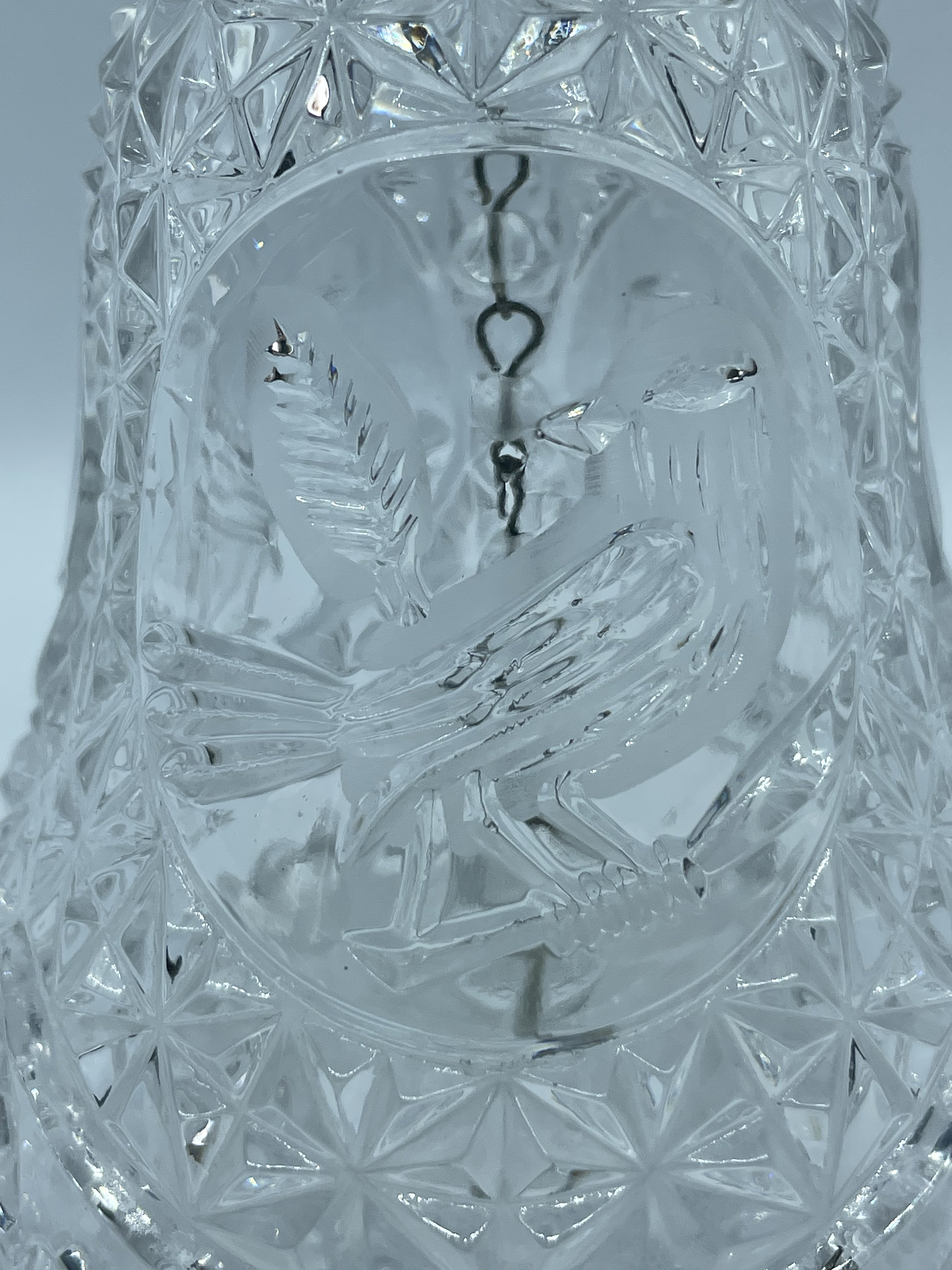 Hofbauer 1984 Lead Crystal Bird Bell - Etsy