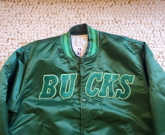 Milwaukee Bucks Vintage Satin Starter Jacket L Rare N… - Gem