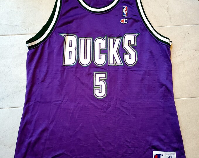 Eric Murdock Vintage Champion Jersey 48 Rare Milwaukee Bucks NBA 90s - Etsy