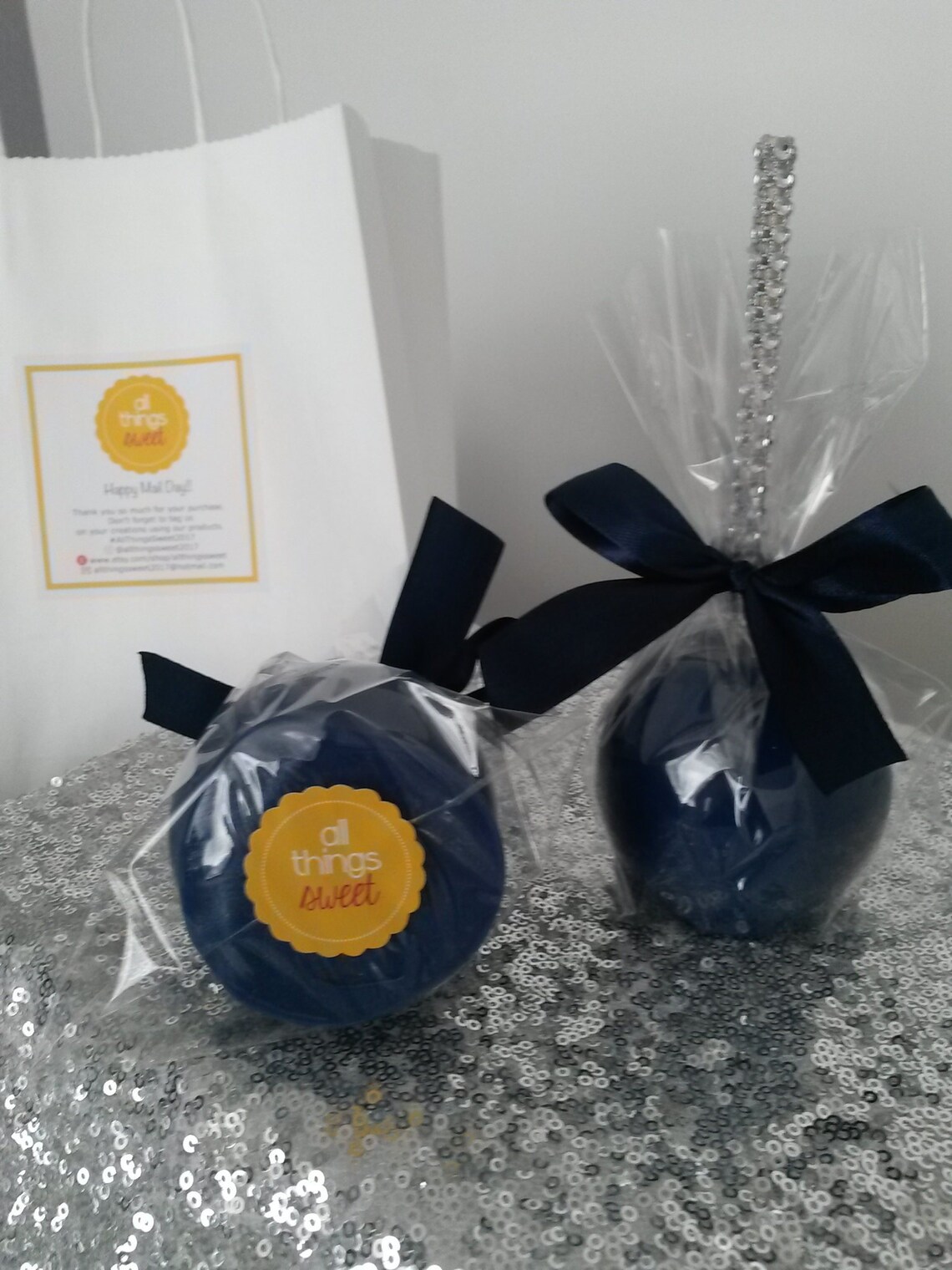 Blue Candy Apples - Etsy