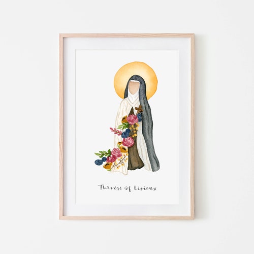 Saint Therese of Lisieux Saint Print Saint Card Catholic - Etsy