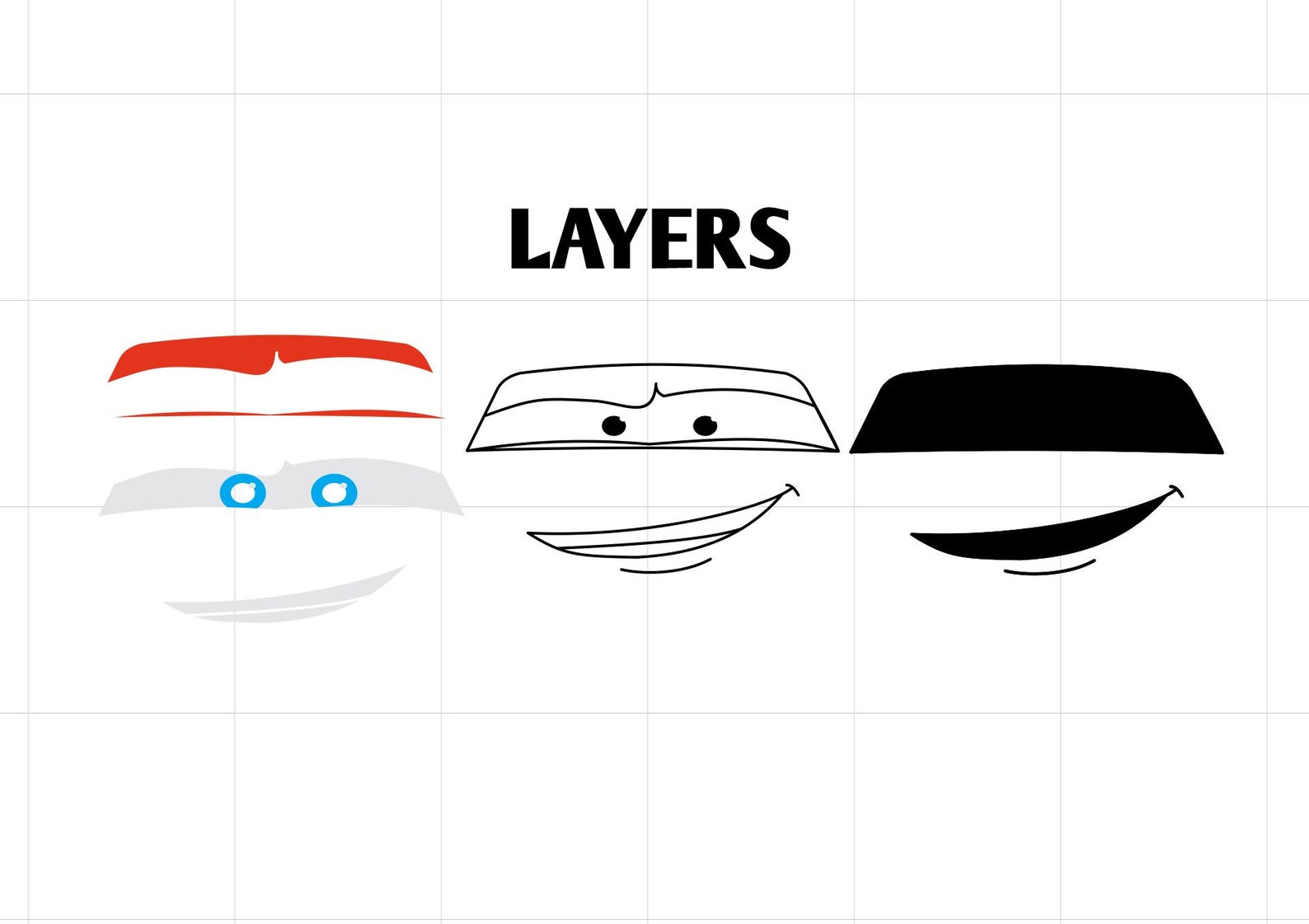 SVG Car Face - Etsy