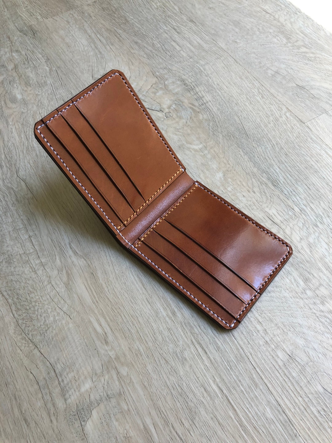 Leather Bifold Wallet - Etsy