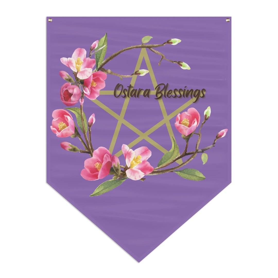 Ostara Blessings Pennant Banner - Etsy