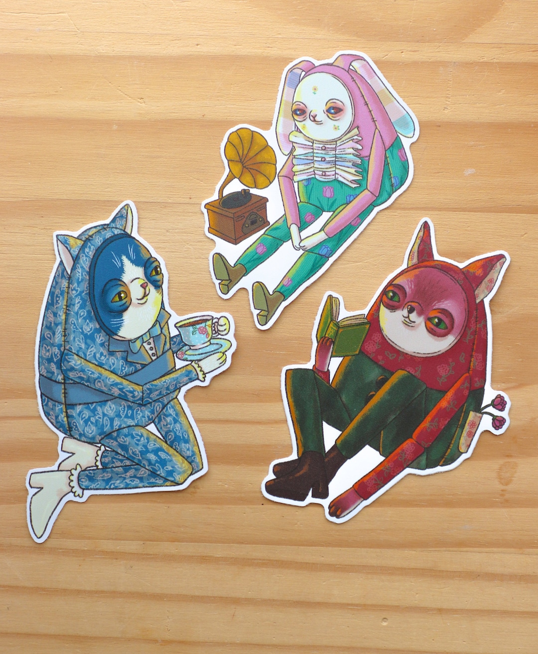 The Original Three Sticker Set 3 Stickers - Etsy